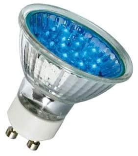Barevná LED žárovka GU10 1W 20lm modrá