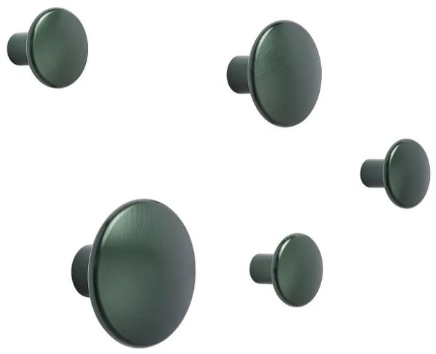 Muuto Sada věšáků The Dots Metal, dark green