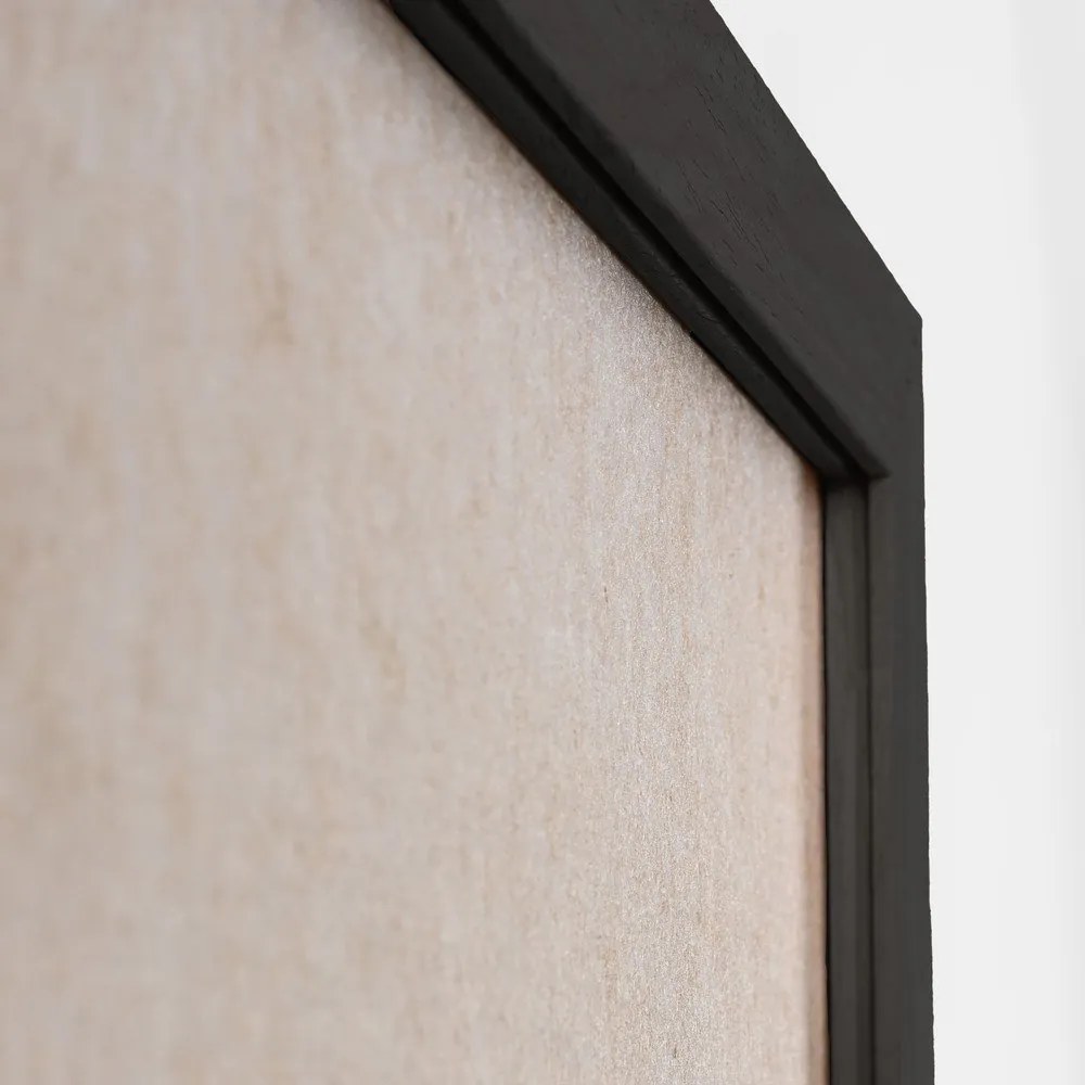 3D obraz s rámem/akustický 102x102 cm Silent Shadow 1 – Malerifabrikken