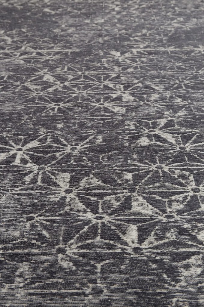 U-style Modrý koberec MULLER 170x240 cm s geometrickými vzory