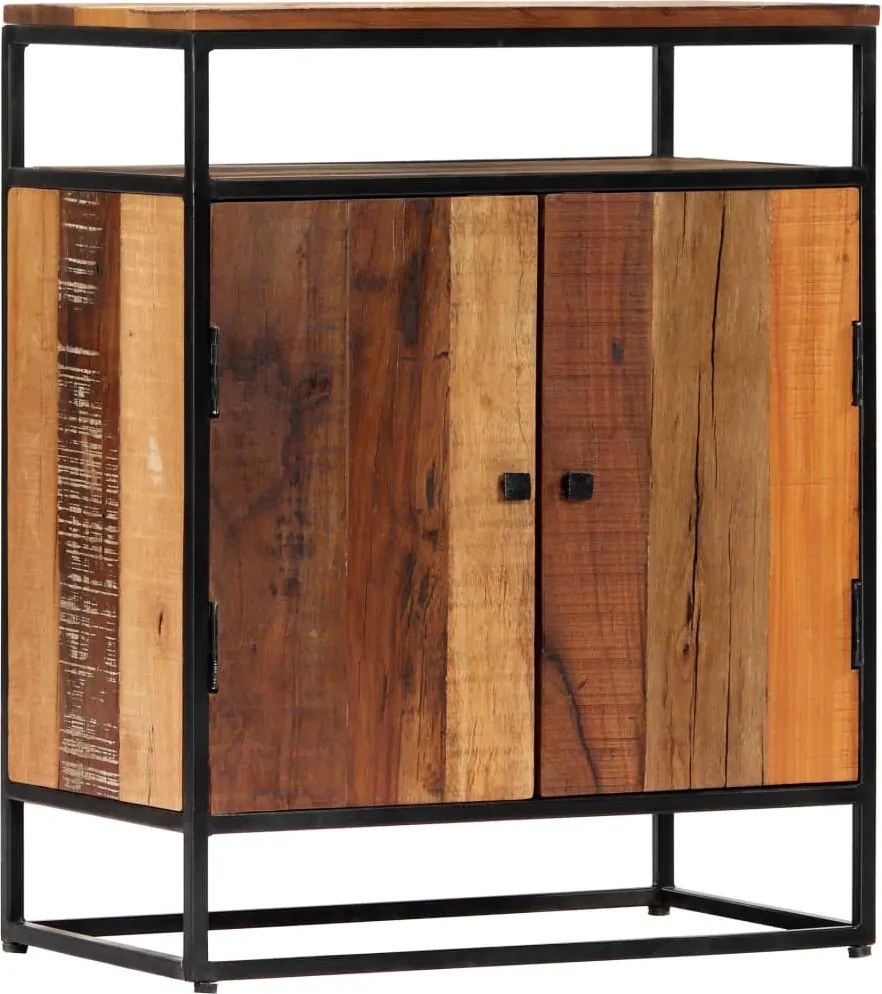 Odkládací skříňka 60x35x76 cm masivní recyklované dřevo a ocel 282727