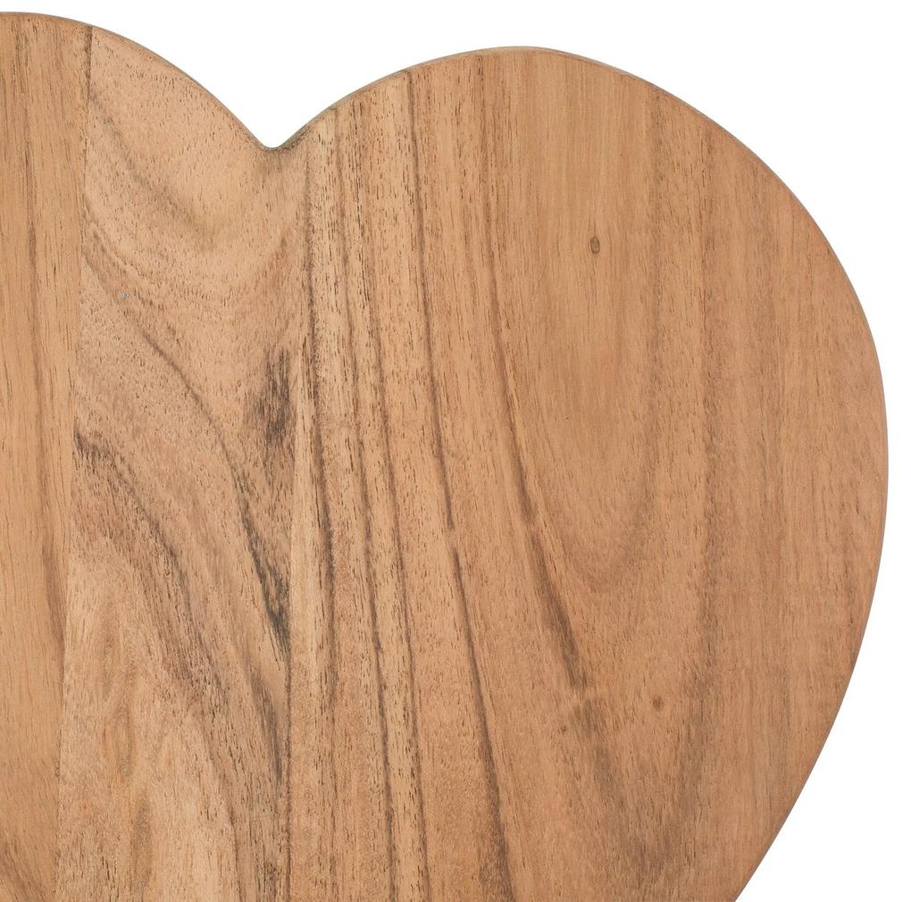 CÔTÉ TABLE Dřevěné prkénko Coeur Dalbert, přírodní barva, dřevo