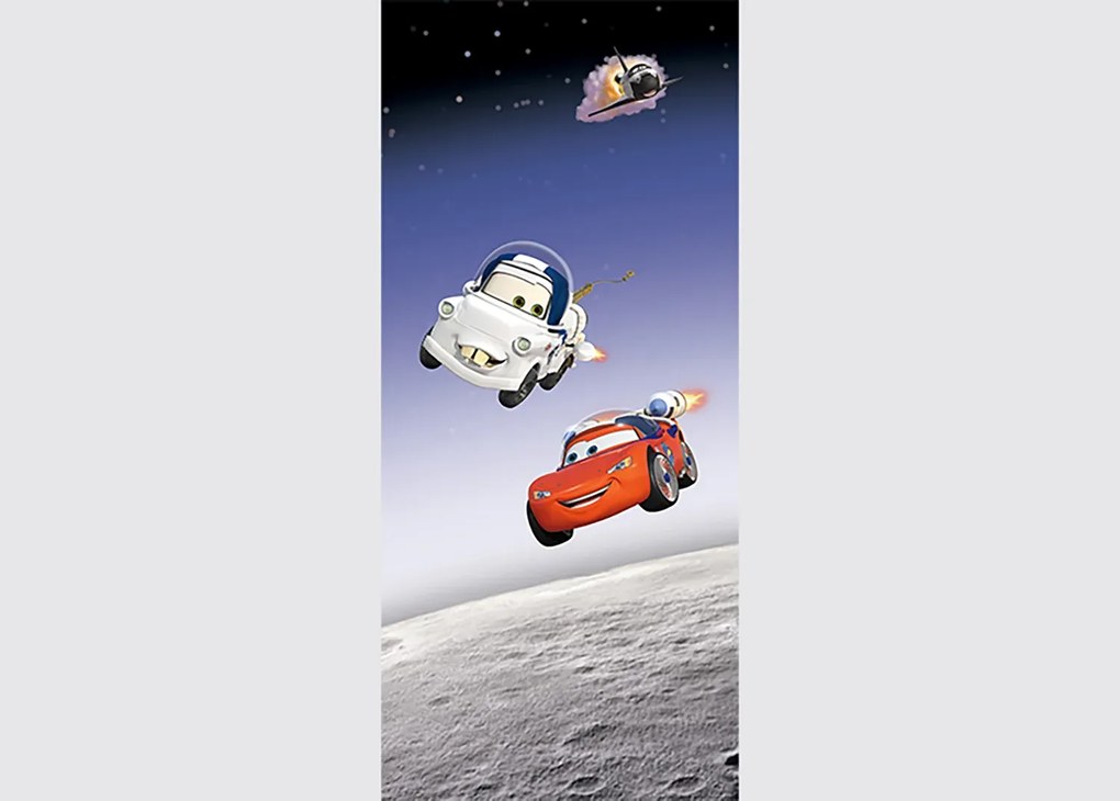Dětská vliesová fototapeta na zed' Auta ve Vesmíru, Disney | 90 x 202 cm | DFTDNV 5431