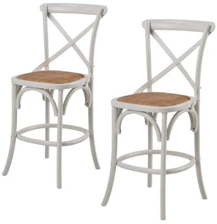 Pultová židle Evald III - set 2 ks White elm