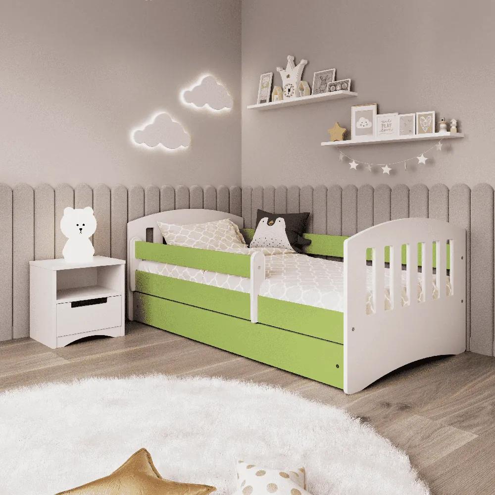 BabyBeds Dětská postel CLASSIC 1 s úložným prostorem Velikost postele: 160x80 cm, Barva postele: Šedá MIX