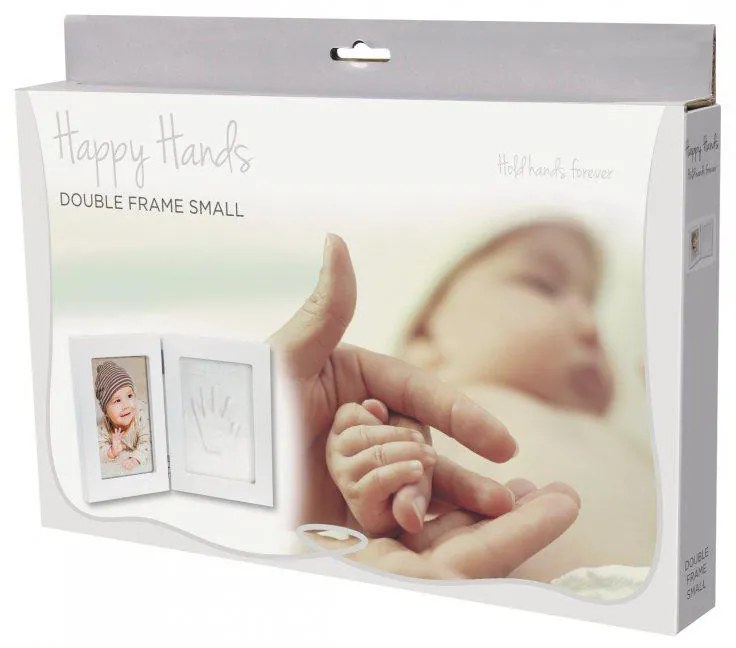 Happy Hands Double frame White Small