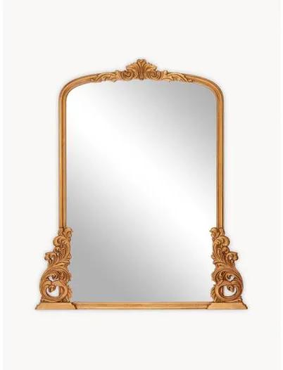 Barokní nástěnné zrcadlo se zlatým dřevěným rámem Fabricio