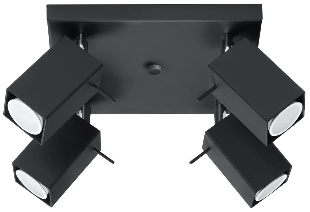 Sollux Lighting Stropní svítidlo MERIDA 4 Černá