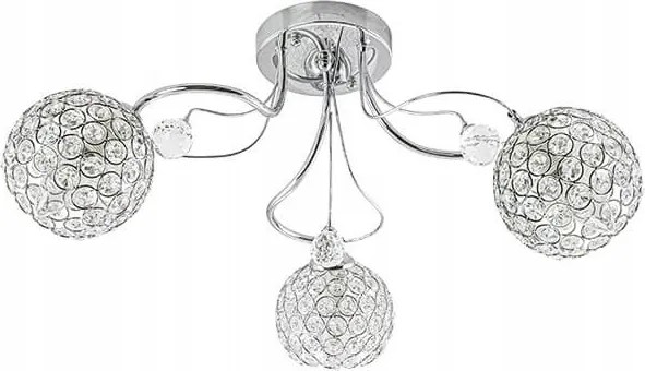 Stropní lampa glamour 8825/3 8C ball crystals chrom