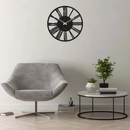 Dřevěné nástěnné hodiny moderní design, tichý chod | SENTOP HDFK035