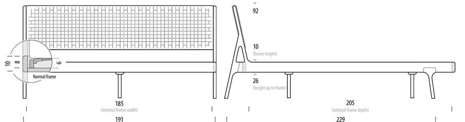 Černá/přírodní dvoulůžková postel z dubového dřeva 180x200 cm Fawn – Gazzda