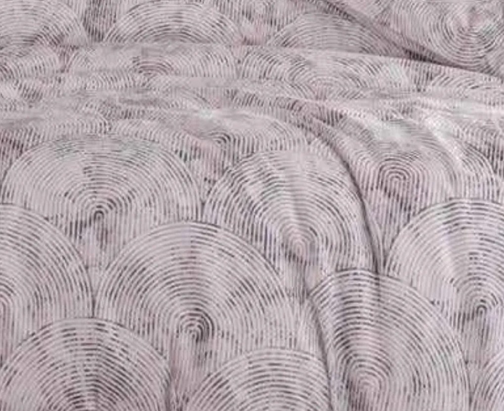 Povlečení bavlněné Fancy šedá 200x140cm+90x70cm TiaHome