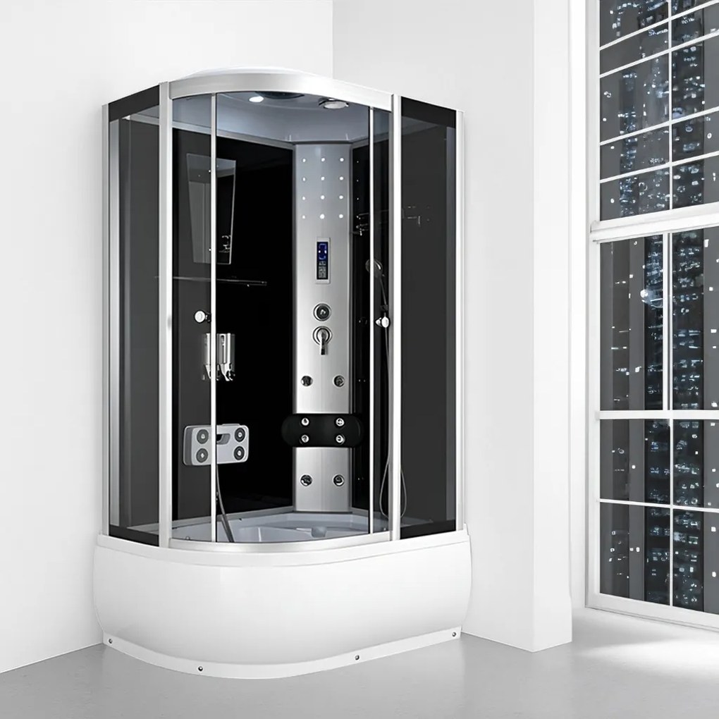 Terra Hydromasážní box WSH7106RS, 120x80 pravý se saunou