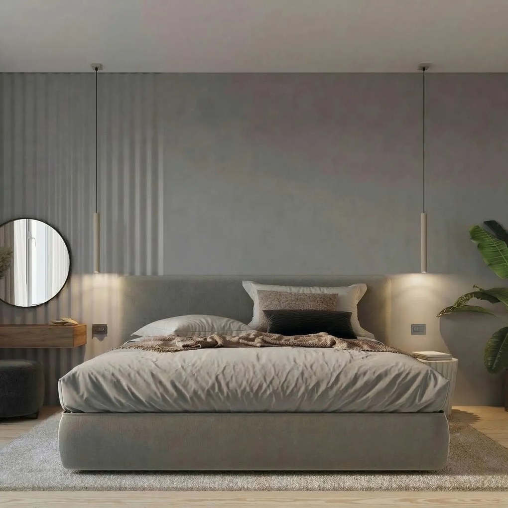 Sollux Lighting Závěsné svítidlo PASTELO 1 šedobéžové