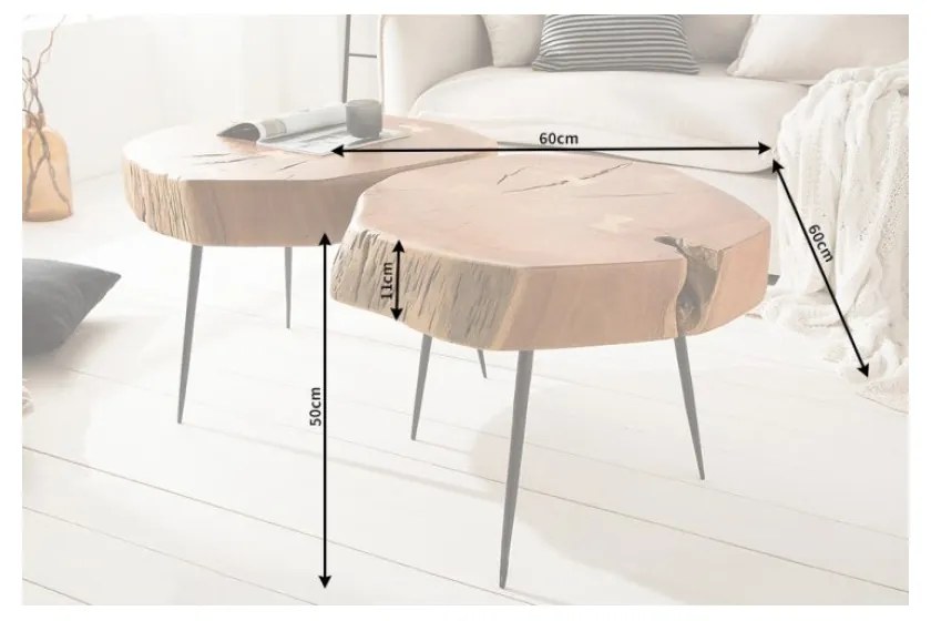 Massive home | Konferenční stolek Goa 60 cm akát