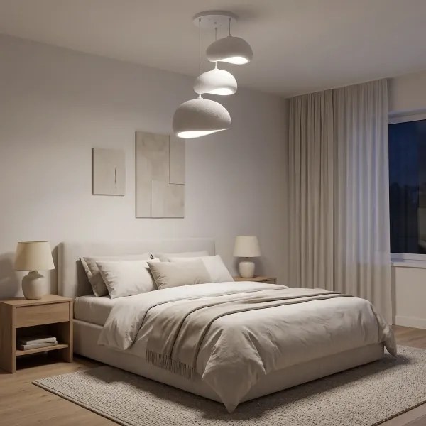 BRILAGI - Lustr na lanku WABI SABI 3xE27/40W/230V pr. 76 cm bílá