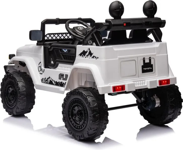 LEAN CARS Elektrické autíčko Toyota FJ 4x4 bílé