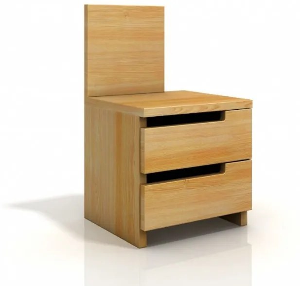 ImportWorld Noční stolek Erna High, borovice masiv (Barva dřeva: Ořech)