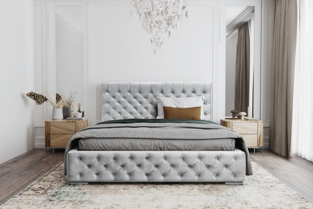 Postel MODEL 02 140x200 šedá - MAGIC VELVET 2240