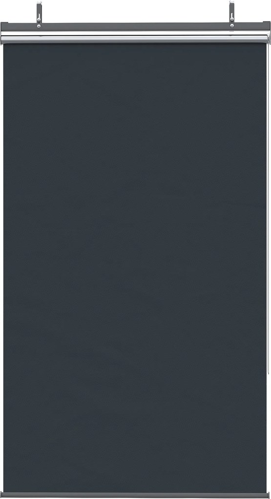 Vertikální sluneční clona Outsunny pro balkon s ochranou proti slunci, 124 x 222 cm, balkonová roleta s háčky, clona pro pavilon, pergolu, polyester,