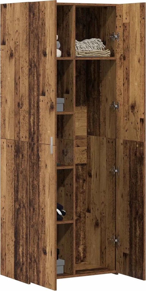 Vysoký bufet Staré dřevo 70 x 42,5 x 185 cm 3365591