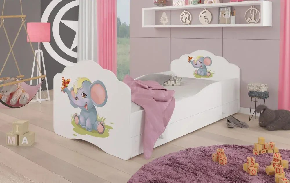 Postel s matrací a šuplíkem CASIMO ELEPHANT 160x80