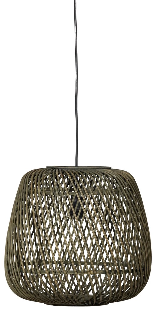 WOOD Exclusive Závěsné světlo MOZA zelená 36x36cm 373291-G