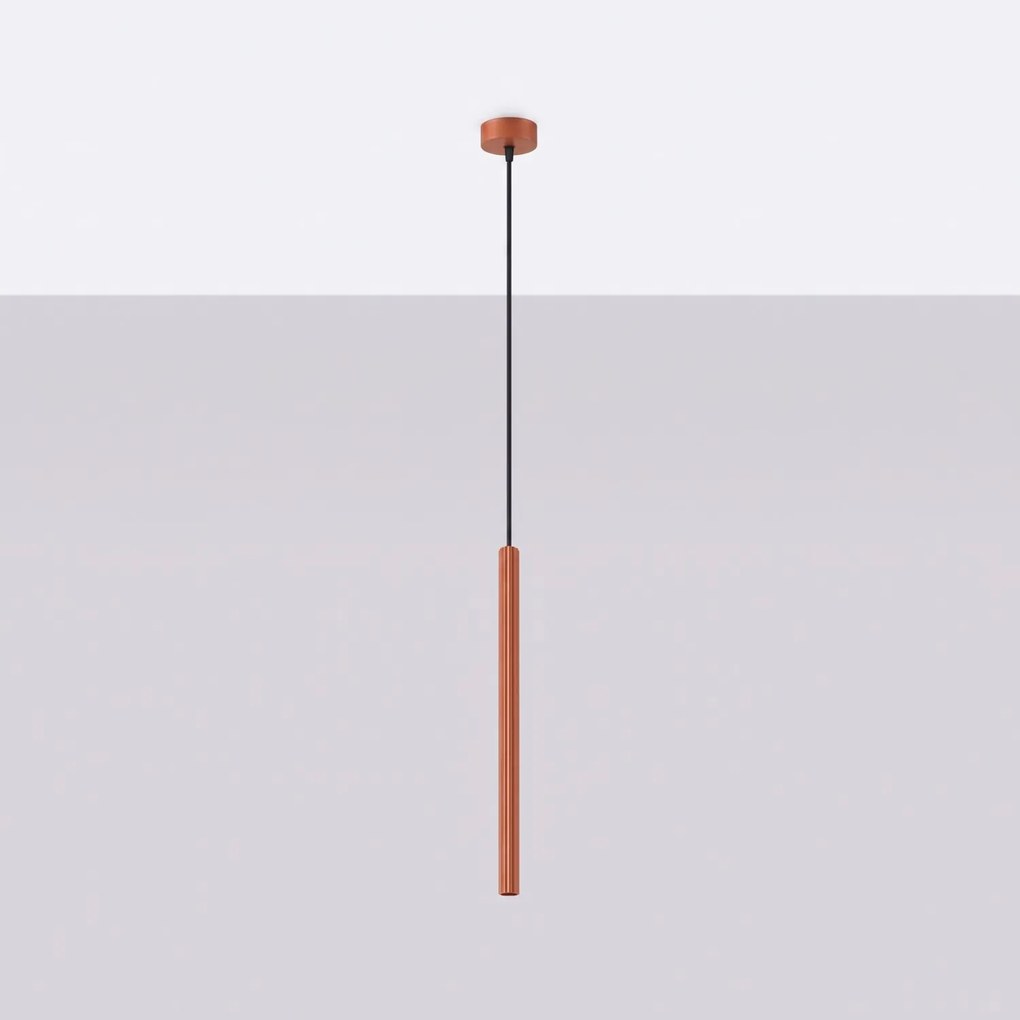 Sollux Lighting Závěsné svítidlo ARCHE 1 okrově červené