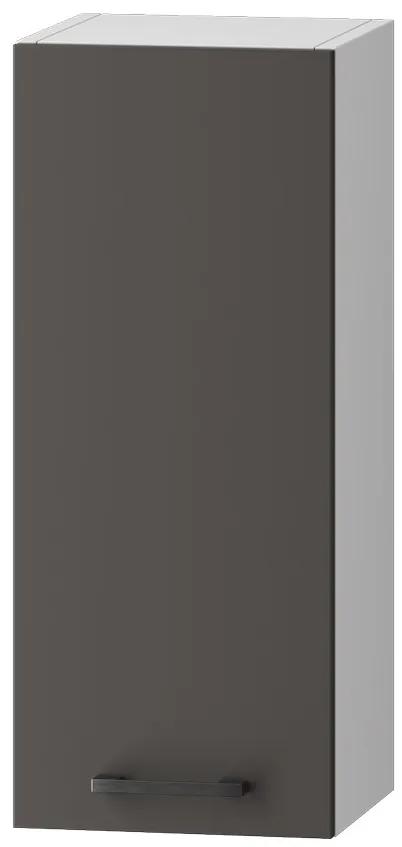 W30 h. skříňka 1-dveřová CARLO šedá/grafit