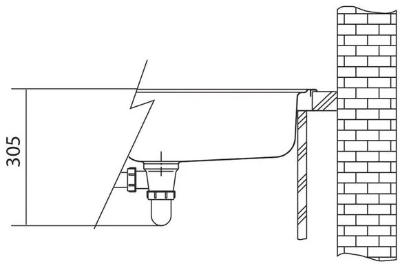 Franke Logica LLX 611/2 Nerezový dřez s odkapem vpravo, 79x50cm, 101.0120.187