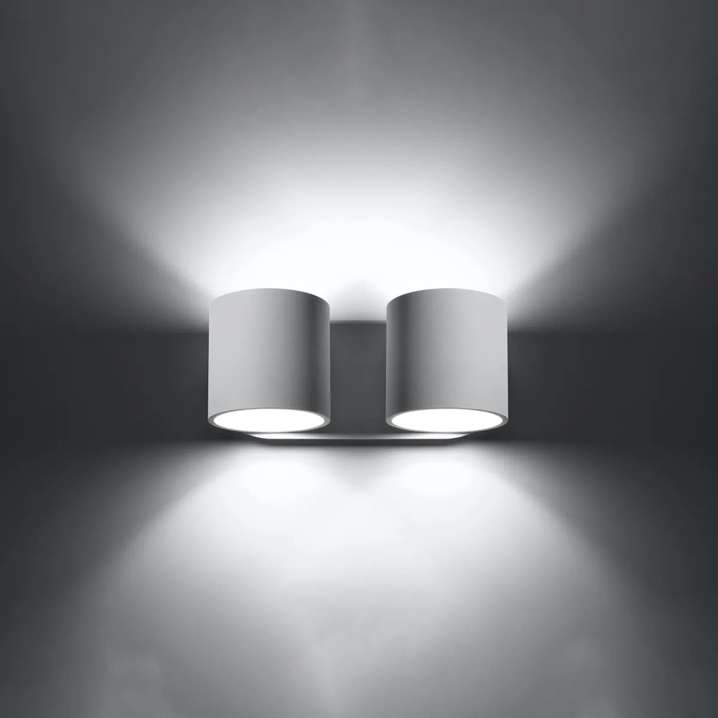 Sollux Lighting Nástěnné svítidlo ORBIS 2 bílé