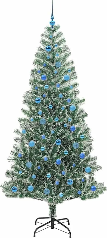 Umělý vánoční stromeček se sněhem a LED osvětlením 240 cm 3396840
