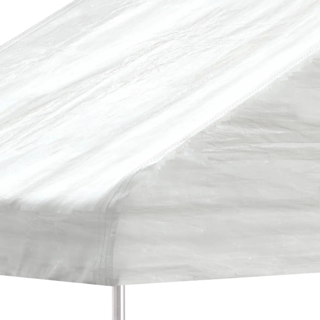 Altán se střechou bílý 17,84 x 5,88 x 3,75 m polyethylen 3155524