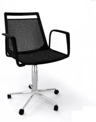 Gaber Plastová židle AKAMI 5R BRACCIOLO Barva plastu Gaber černá 10 191