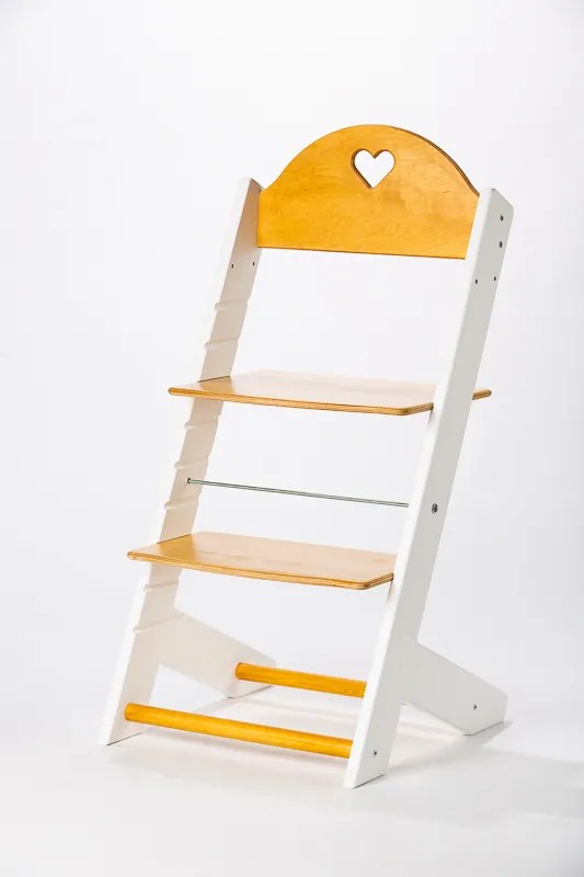 Lucas Wood Style rostoucí židle MIXLE -  bílá/dub rostoucí židle MIXLE: Autíčko