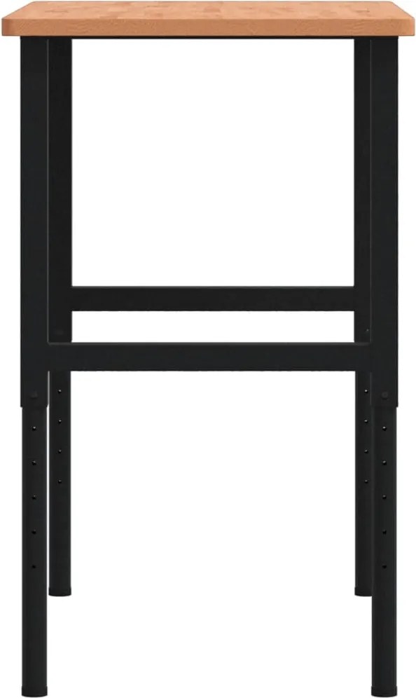 Pracovní stůl 100 x 60 x (71,5–98) cm masivní buk obdélníkový 3309684