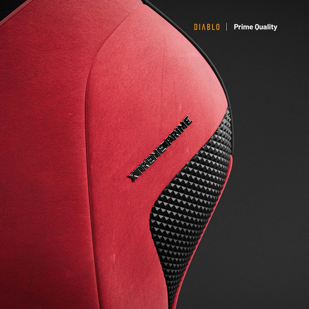 Herní židle Normal Size, červený-černý: Diablo X-One Prime Bloody Mary