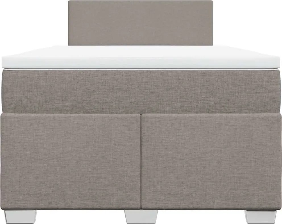 Box spring postel s matrací taupe 120x190 cm textil 3285824