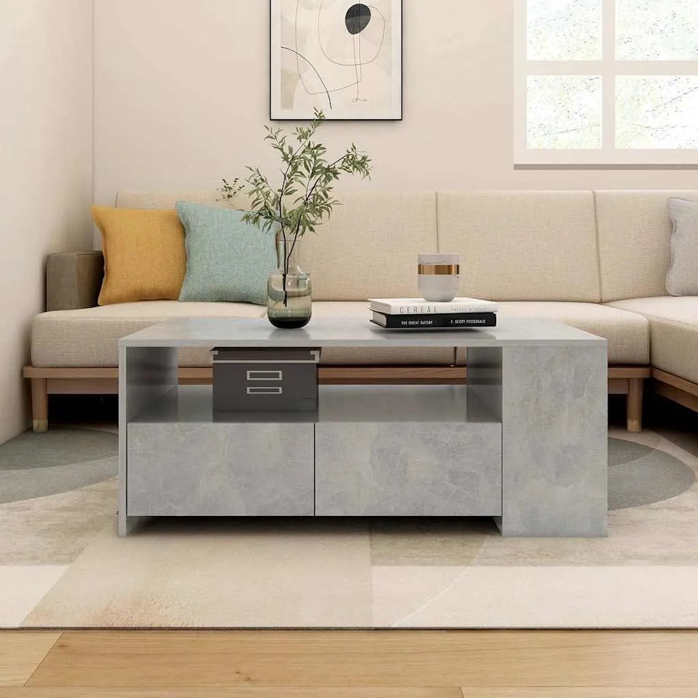 vidaXL Konferenční stolek 102x55x42 cm kompozitní dřevo [862733] Barva: Černá