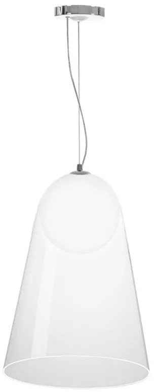 Toolight - závěsná skleněná lampa G9 25W APP1029-1CP, stříbrná, OSW-09485
