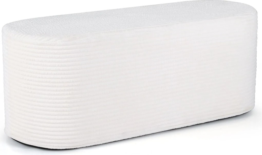 Costway Čalouněná osmanská lavice 120 cm Moderní stolička u nohou postele