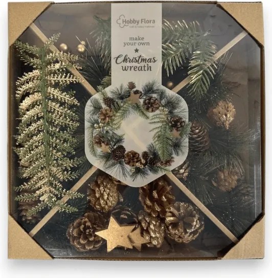Kreativní sada DIY CHRISTMAS pro výrobu věnců a dekorací - různé varianty