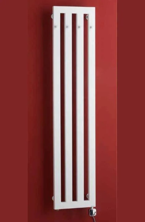 PMH Darius s háčky 326 x 1500 mm DAH5MES koupelnový radiátor stříbrná mat