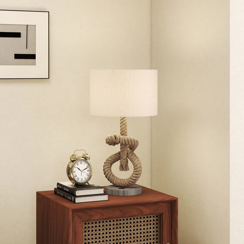 Stolní lampa s USB portem, dekorativní, námořní styl B31-462V90CW