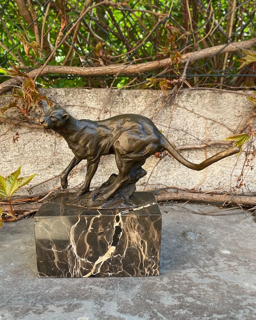 Bronzová socha soška - Puma panther