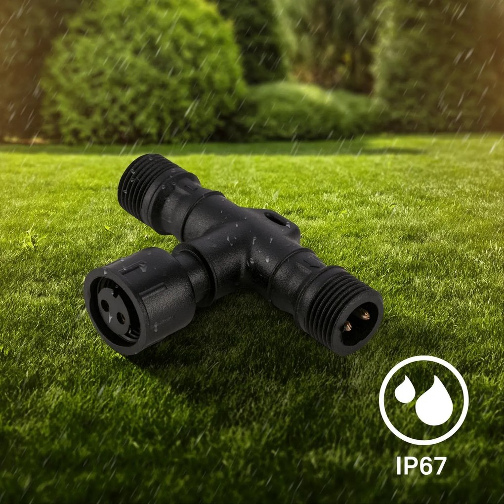 BRI 3910035 CONNECT TO SHINE 3ks sada T-spojka pro rozšíření systému, IP67 - BRILONER