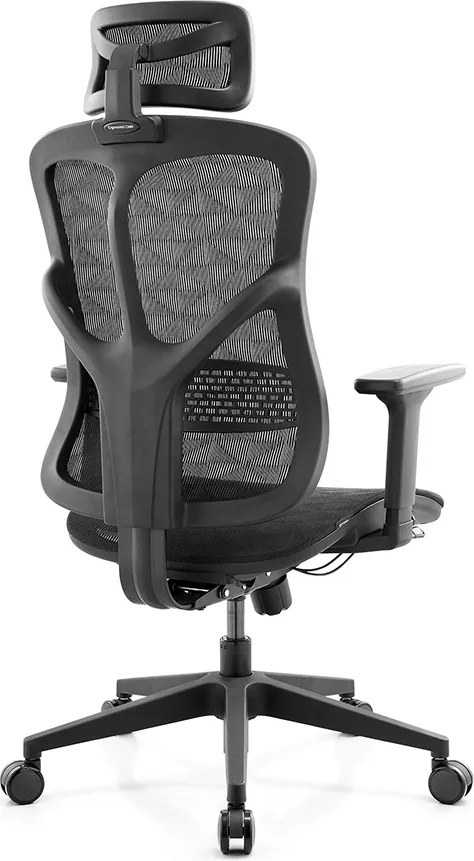 Ergonomická síťovaná kancelářská židle MOSH Airflow 521 – černá