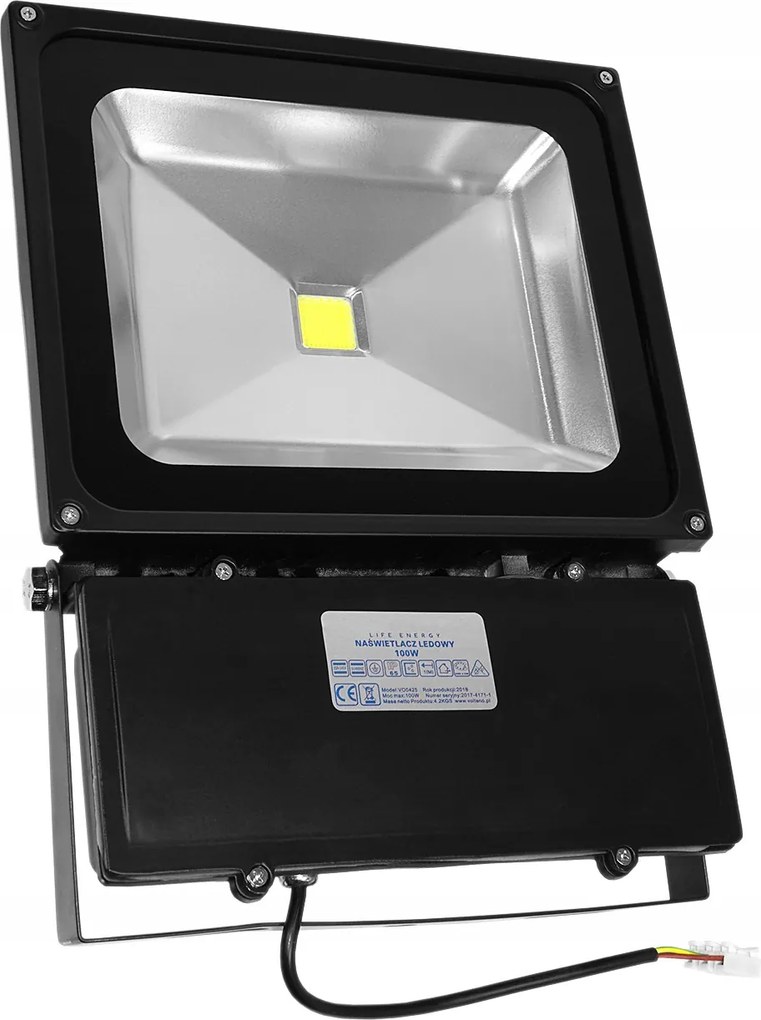 Reflektor Halogen Led 100W Lampa 5000lm 6400K