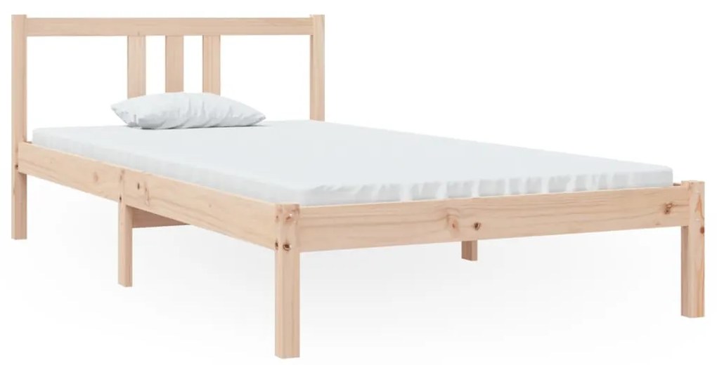 Rám postele masivní dřevo 100 x 200 cm - Default Title