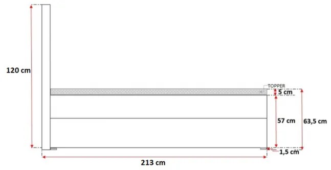 Čalouněná manželská postel Daria bílá eko kůže 180 + toper zdarma